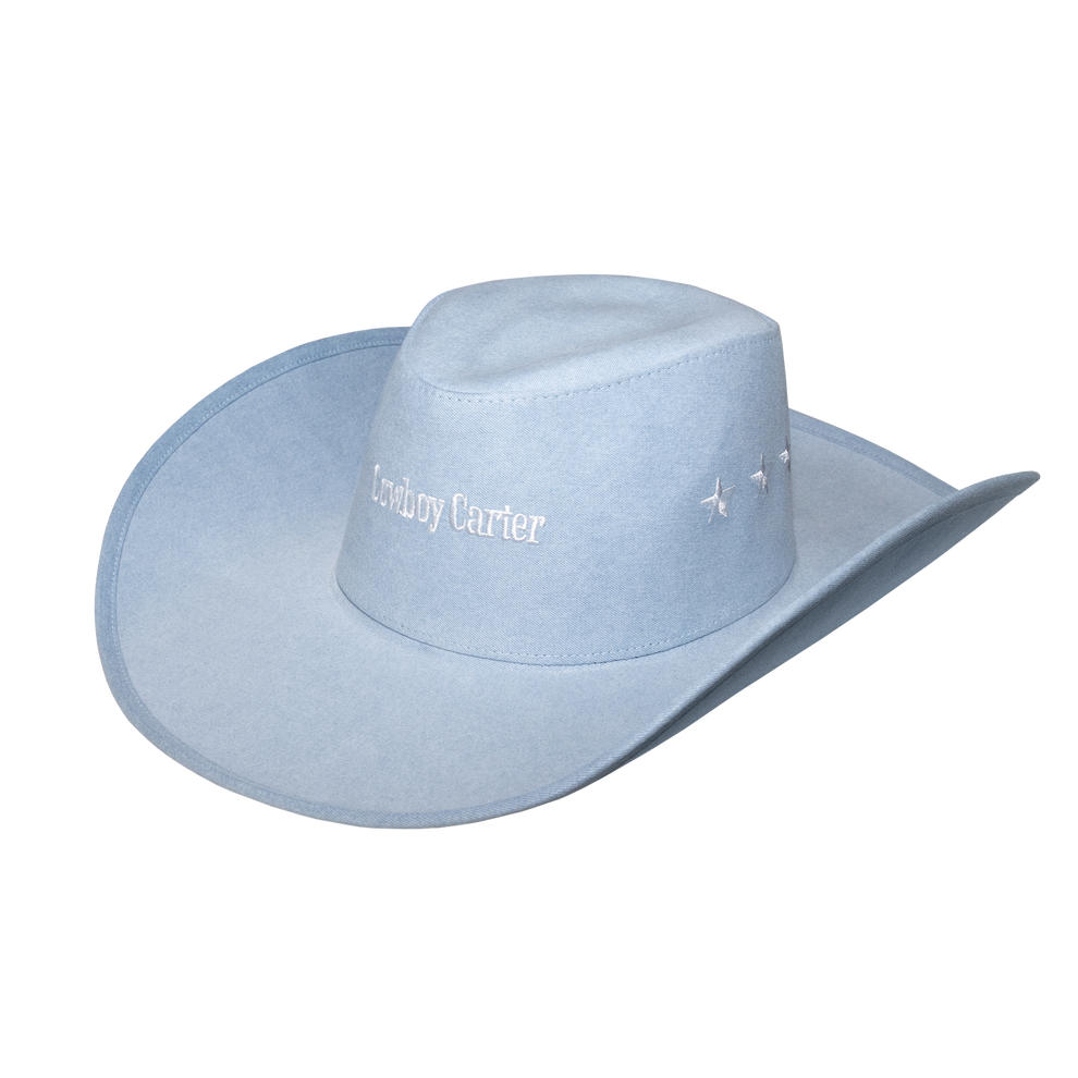 COWBOY CARTER DENIM COWBOY HAT – SHOP BEYONCÉ